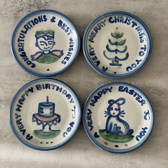 M.A. Hadley | Accents | Vintage Ma Hadley Set Of 4 Hand Painted Trinket ...